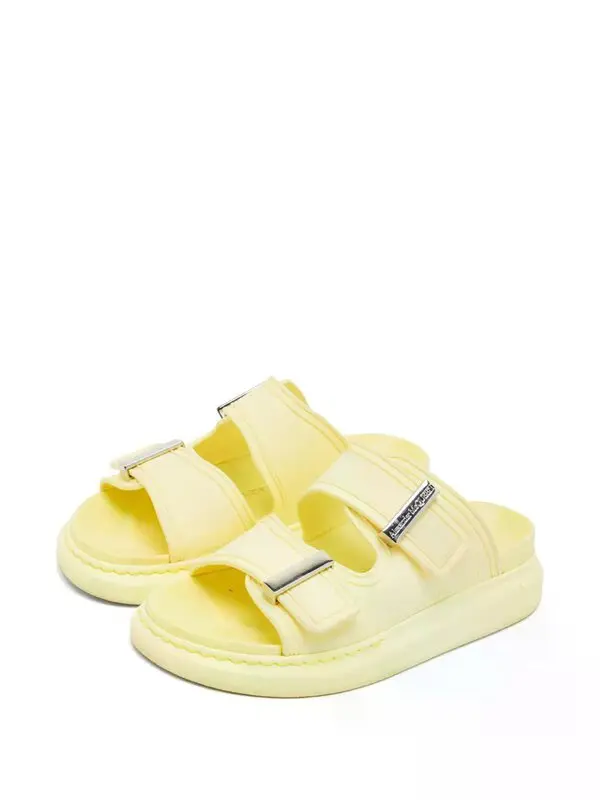Alexander McQueen Hybrid Buckled Sandals - Yellow