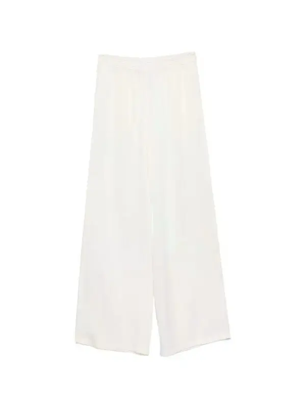 Fabiana Filippi Palazzo Pants With Elasticated Waistband - White