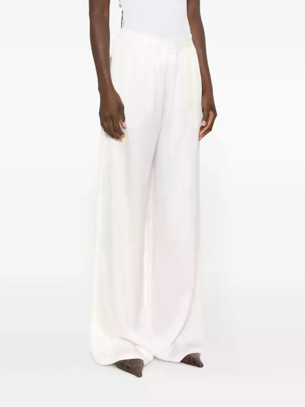 Fabiana Filippi Palazzo Pants With Elasticated Waistband - White