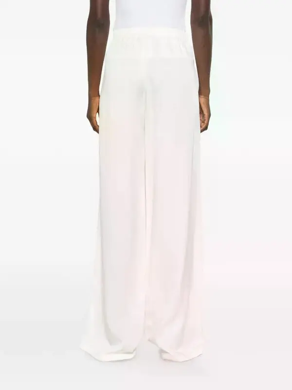 Fabiana Filippi Palazzo Pants With Elasticated Waistband - White