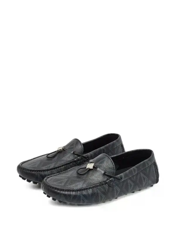 Dior Leather Cd Diamond Loafers