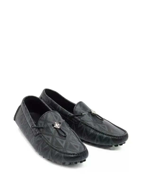 Dior Leather Cd Diamond Loafers