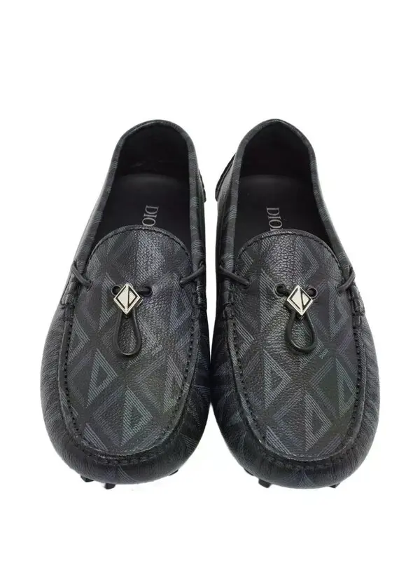 Dior Leather Cd Diamond Loafers