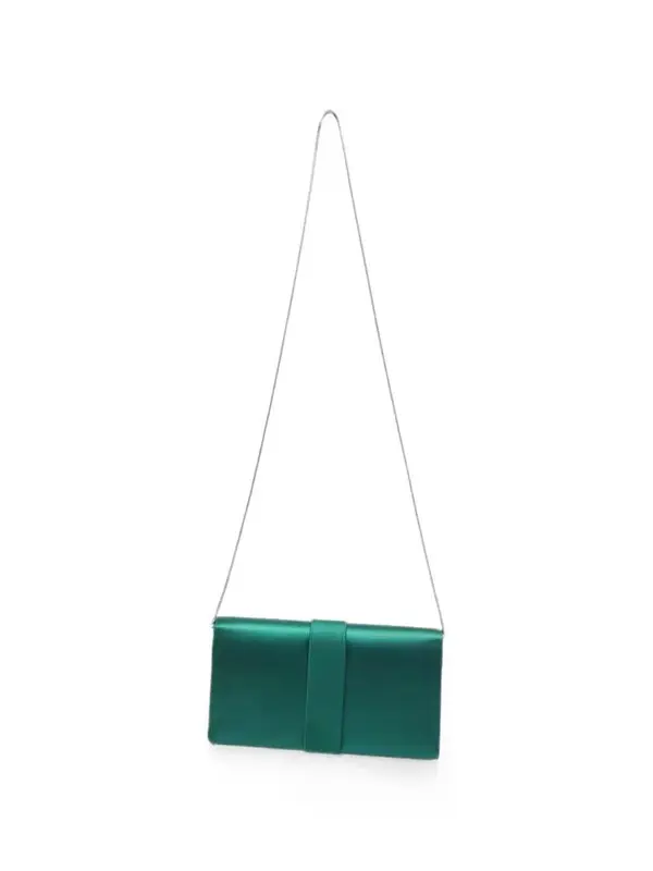 Manolo Blahnik Capri Jewel Buckle Clutch Bag