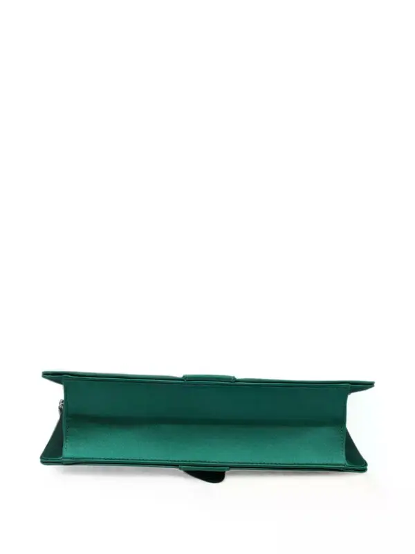 Manolo Blahnik Capri Jewel Buckle Clutch Bag