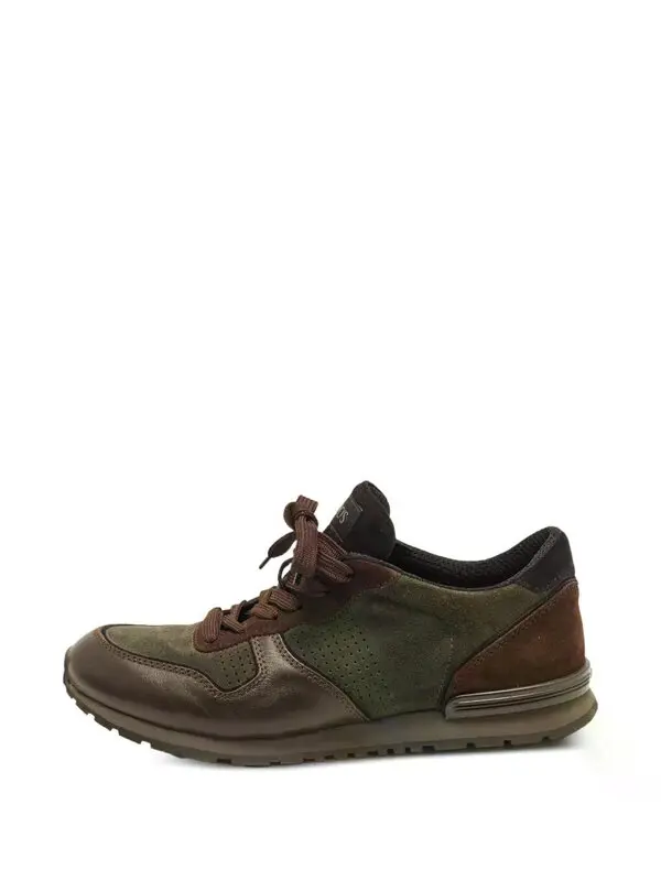 TOD'S Leather Low-top Sneakers - Green
