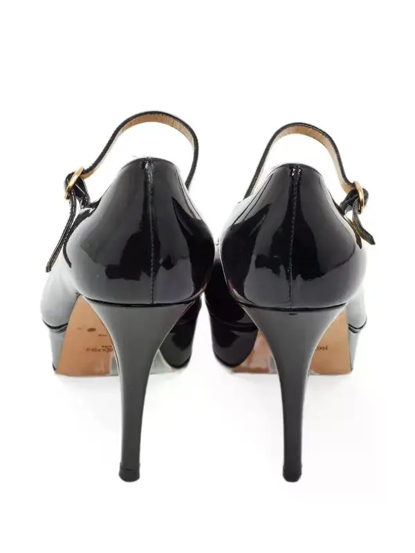 Saint Laurent Mary Jane Platform Pumps - Black