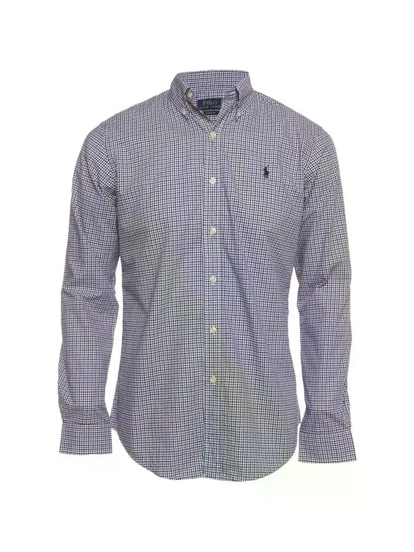 Polo Ralph Lauren Logo-embroidered Checked Shirt - Purple