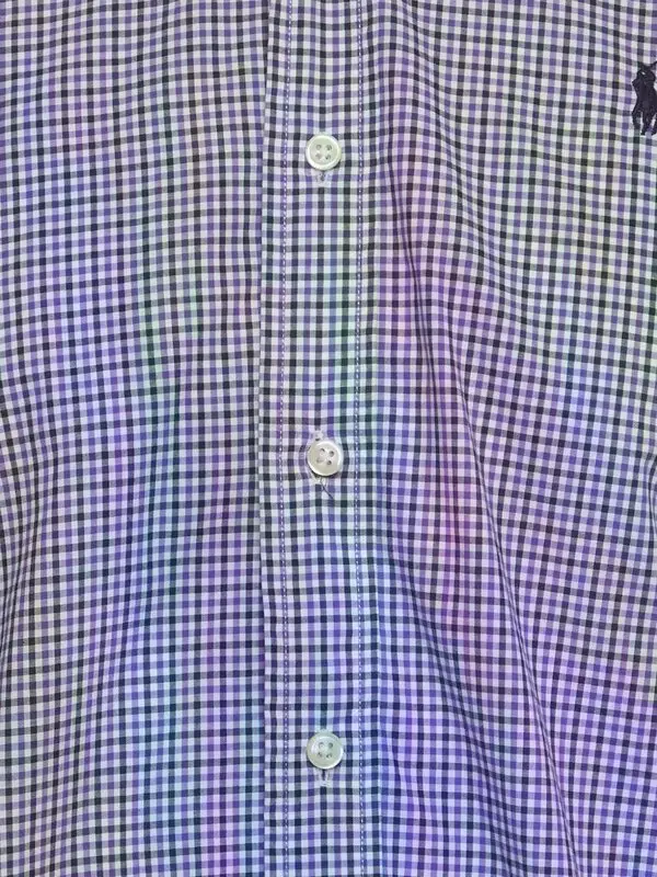 Polo Ralph Lauren Logo-embroidered Checked Shirt - Purple