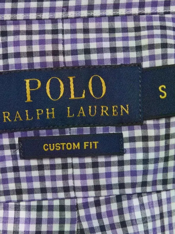Polo Ralph Lauren Logo-embroidered Checked Shirt - Purple
