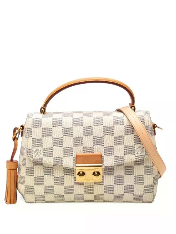 LOUIS VUITTON 2019 Damier Azur Croisette Satchel