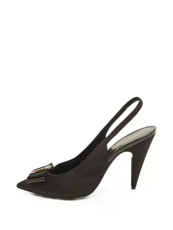 Saint Laurent Anaïs Bow Slingback Pumps