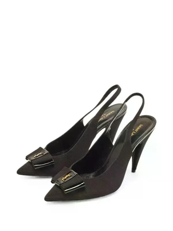 Saint Laurent Anaïs Bow Slingback Pumps