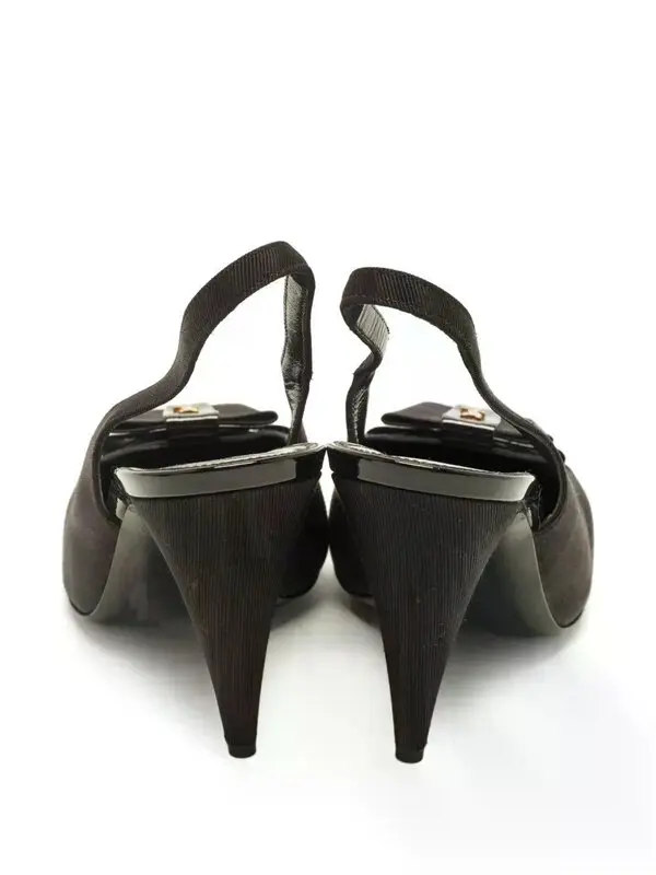 Saint Laurent Anaïs Bow Slingback Pumps