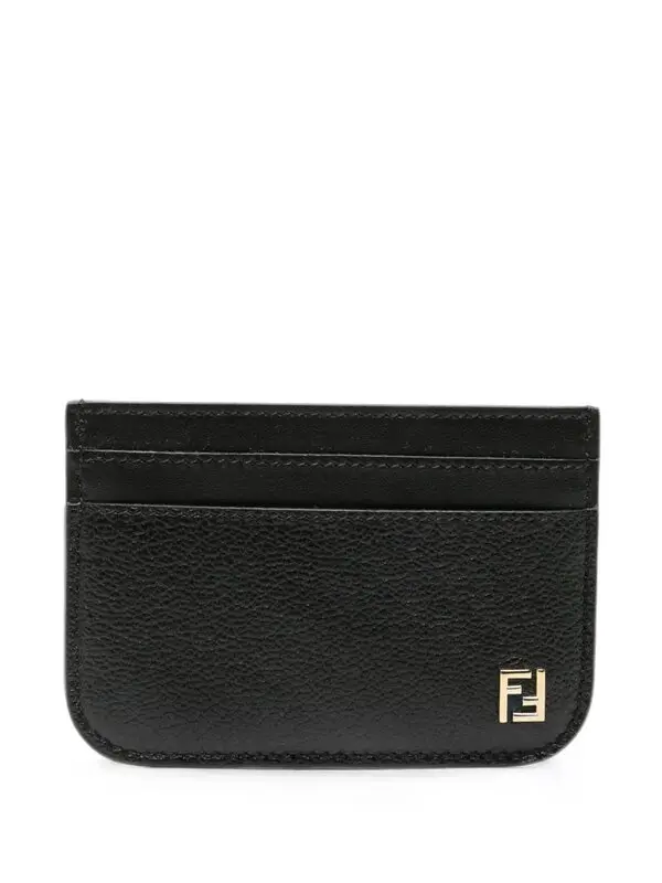 Fendi Ff-plaque Wallet - Black