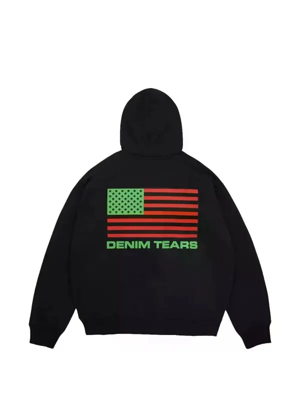 DENIM TEARS Pan African Zip-up Hoodie - Black