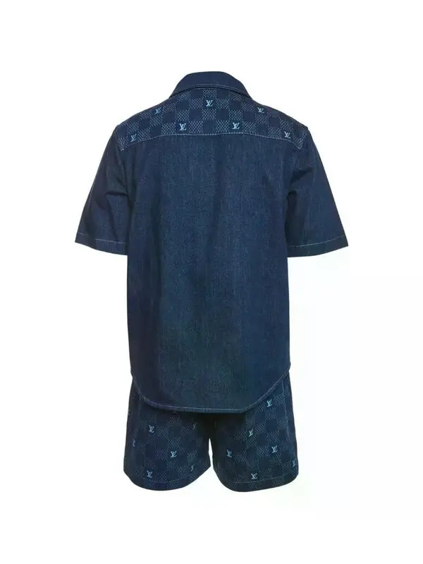 LOUIS VUITTON Monogram Print Shirt And Shorts Set