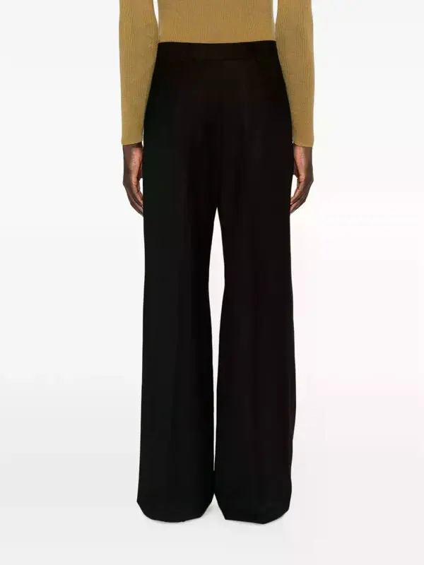 Saint Laurent Fluid Pants In Wool Flannel