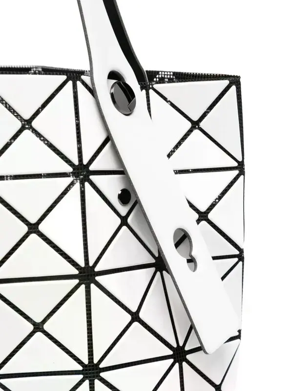 Issey Miyake Geometric Paneled Tote Bag - White