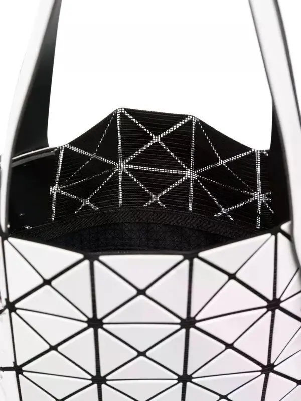 Issey Miyake Geometric Paneled Tote Bag - White