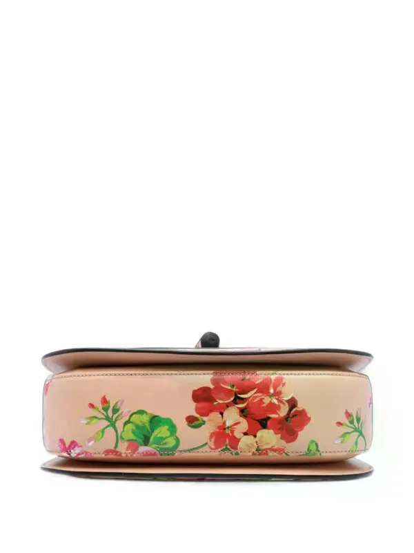 Gucci Blooms Bamboo Top Handle Bag Satchel - Pink