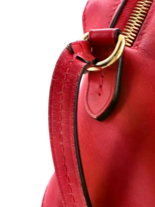 LOUIS VUITTON Saintonge Handbag Monogram Canvas With Leather Crossbody Bag - Pink