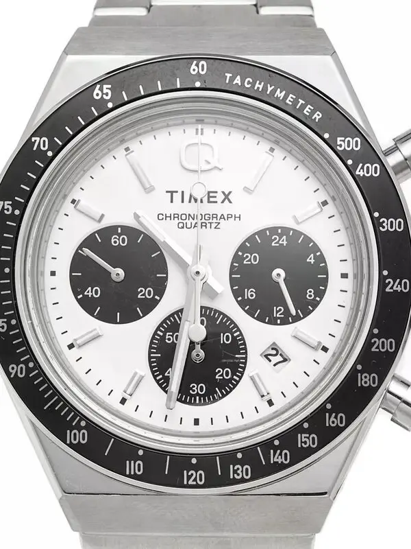 Timex® Chronograph Watch With Stainless Steel Case