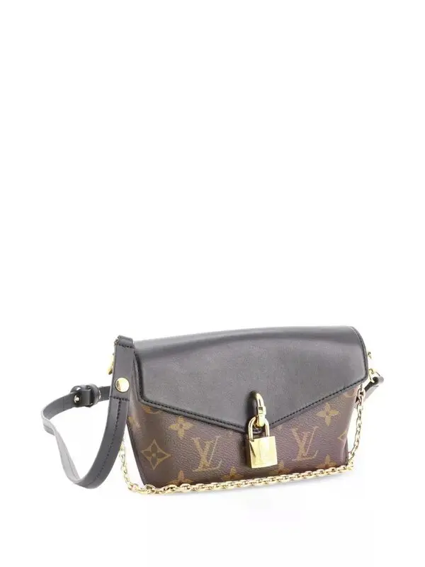 LOUIS VUITTON Monogram Canvas And Leather Padlock Strap Crossbody Bag
