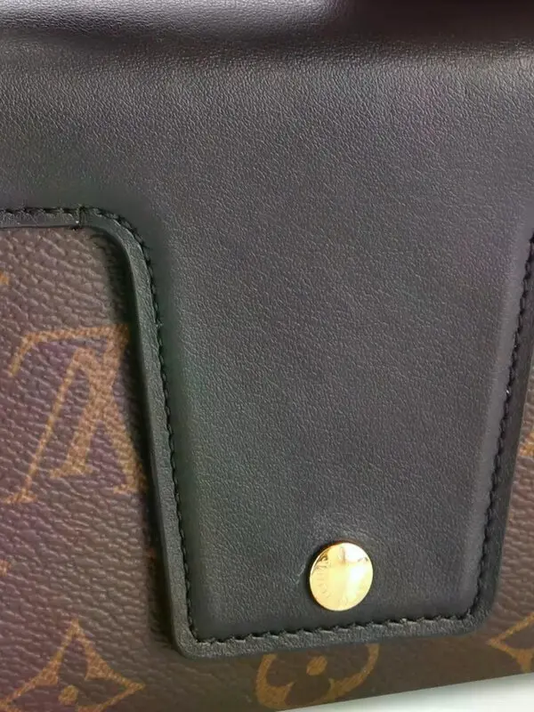 LOUIS VUITTON Monogram Canvas And Leather Padlock Strap Crossbody Bag