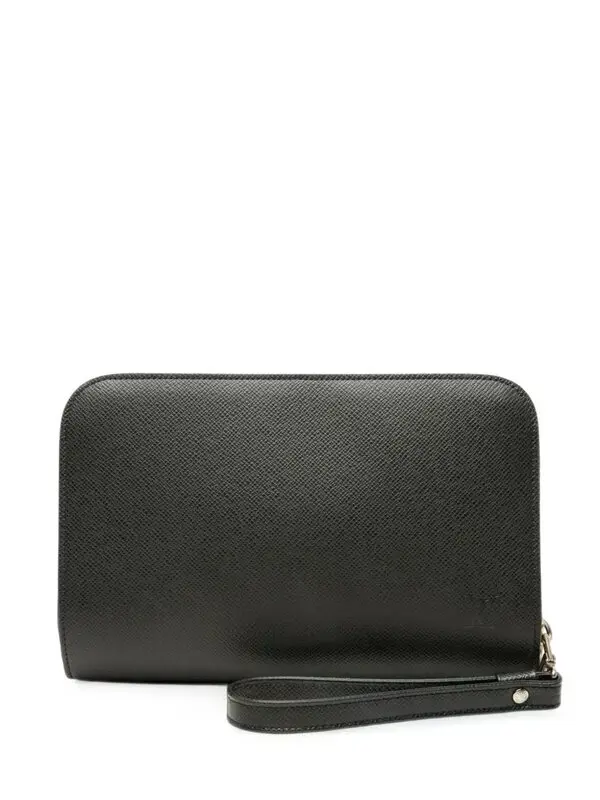 LOUIS VUITTON 2004 Taiga Pochette Baikal Clutch Bag