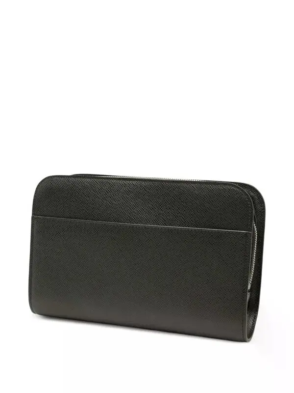 LOUIS VUITTON Taiga Leather Pochette Baikal Clutch Bag