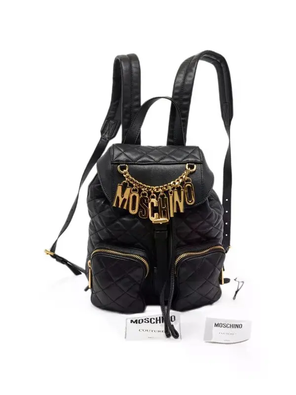 Moschino Logo-charm Backpack