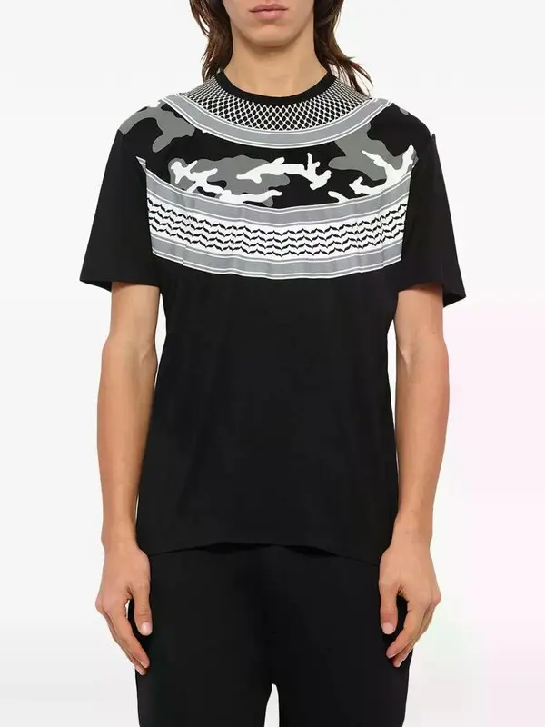 Neil Barrett Camouflage-print Graphic-print T-shirt