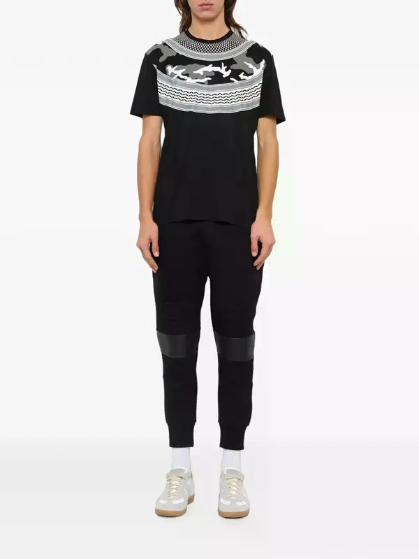 Neil Barrett Camouflage-print Graphic-print T-shirt