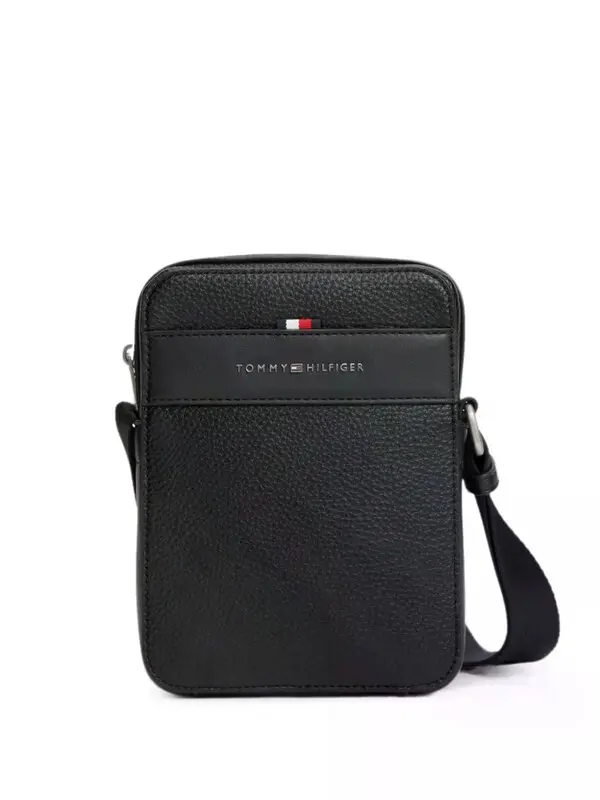 Tommy Hilfiger Grained-leather Logo-plaque Messenger Bag
