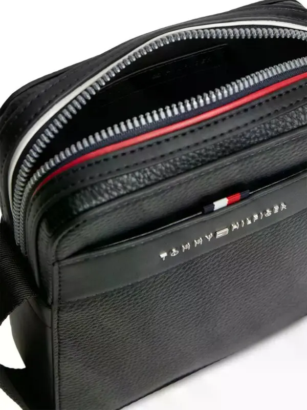 Tommy Hilfiger Grained-leather Logo-plaque Messenger Bag