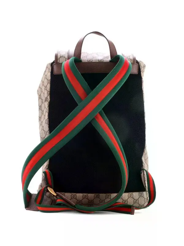 Gucci Soft Gg Coated Canvas Large Backpack - Brown