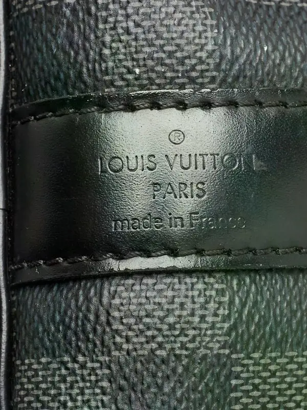 LOUIS VUITTON 2018 45 Keepall Bandoulière Damier Graphite Holdall
