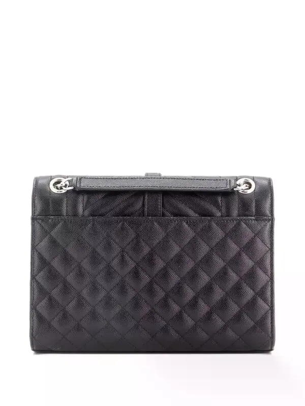 Saint Laurent Monogram Envelope Satchel Mixed Matelasse Leather Medium Shoulder Bag