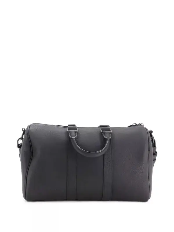 LOUIS VUITTON Aerogram Keepall Bandouliere 35 Travel Bag - Black