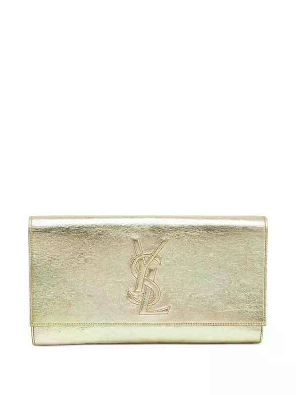 Saint Laurent Belle De Jour Clutch Bag - Gold