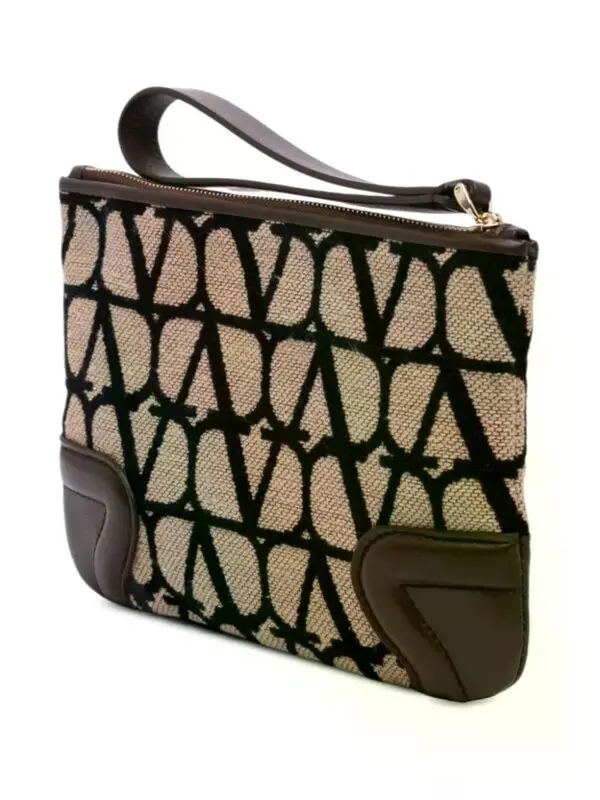 Valentino Garavani Toile Iconographe Pouch - Brown