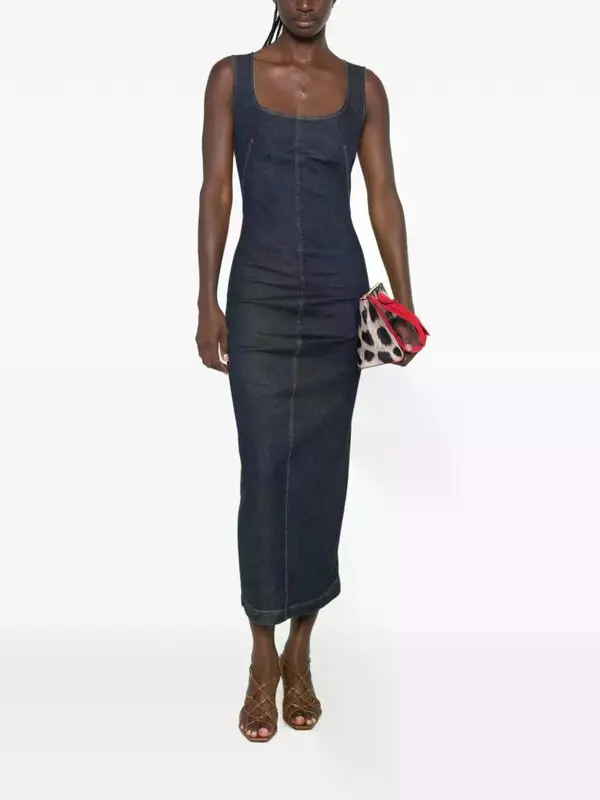 Sportmax Zip-fastening Denim Dress