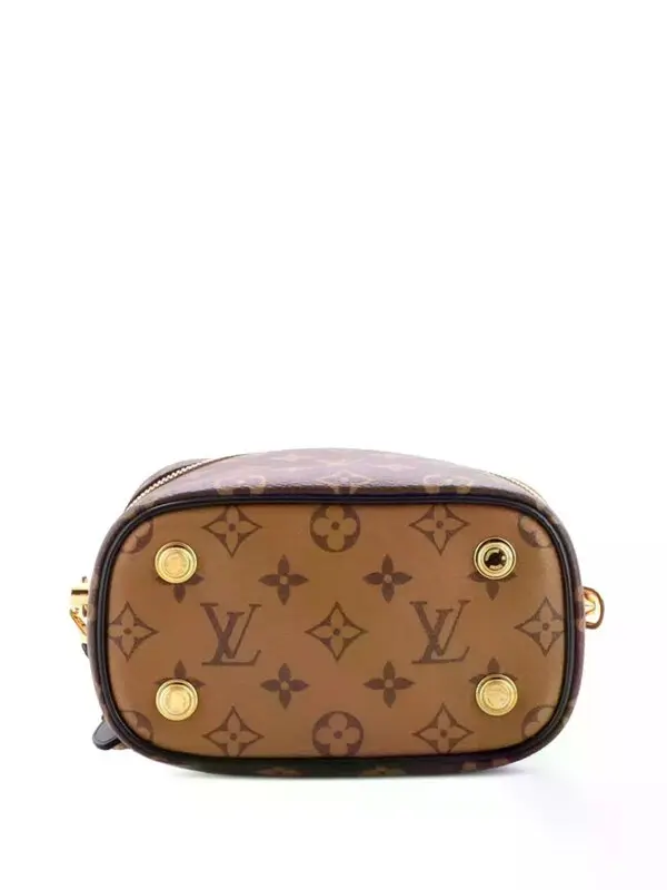 LOUIS VUITTON Reverse Monogram Canvas Vanity Pm Satchel - Brown