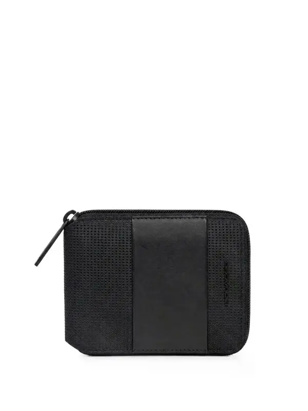 PIQUADRO Perforated Panelled Wallet - Black