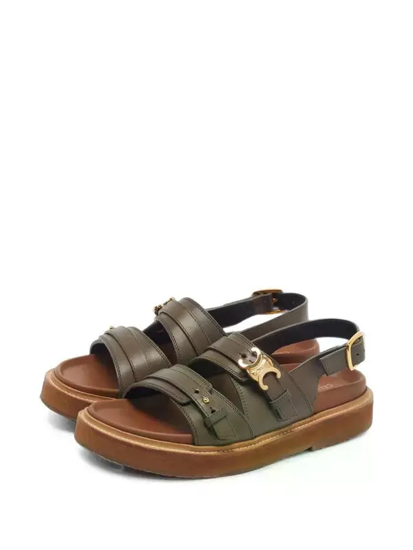 Celine Clea Triomphe Slingback Sandals