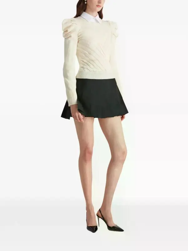 VIOLANTE NESSI Ribbed Puffed-sleeve Sweater