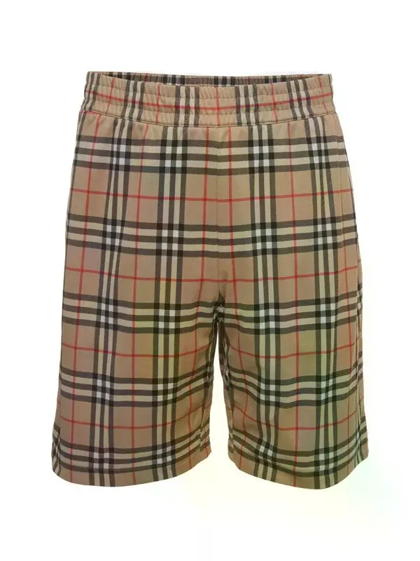 Burberry Check-print Jersey Shorts