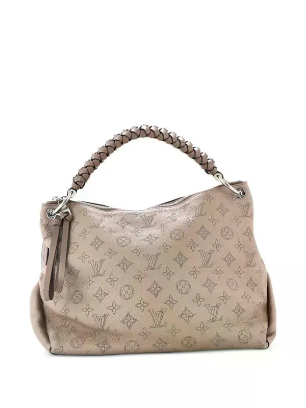 LOUIS VUITTON Braided Handle Hobo Bag - Brown