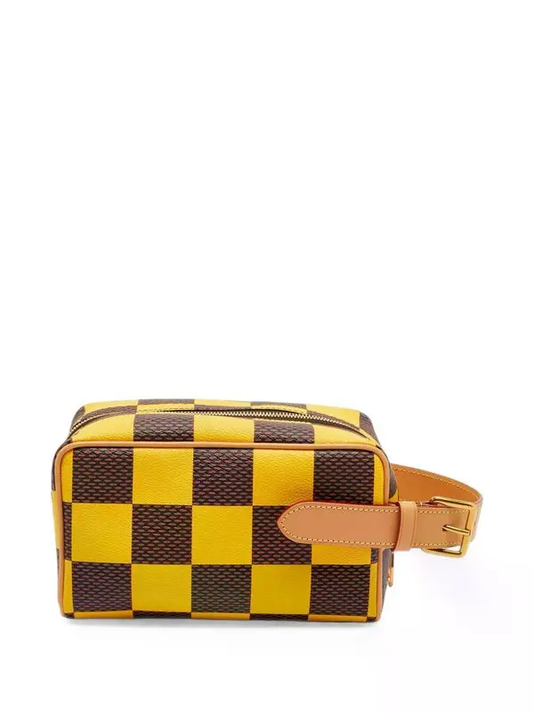 LOUIS VUITTON 2024 Locker Dopp Kit Damier Pop Wash Bag